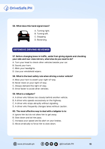 FREE Theoretical Driving Exam Reviewer - DriveSafe